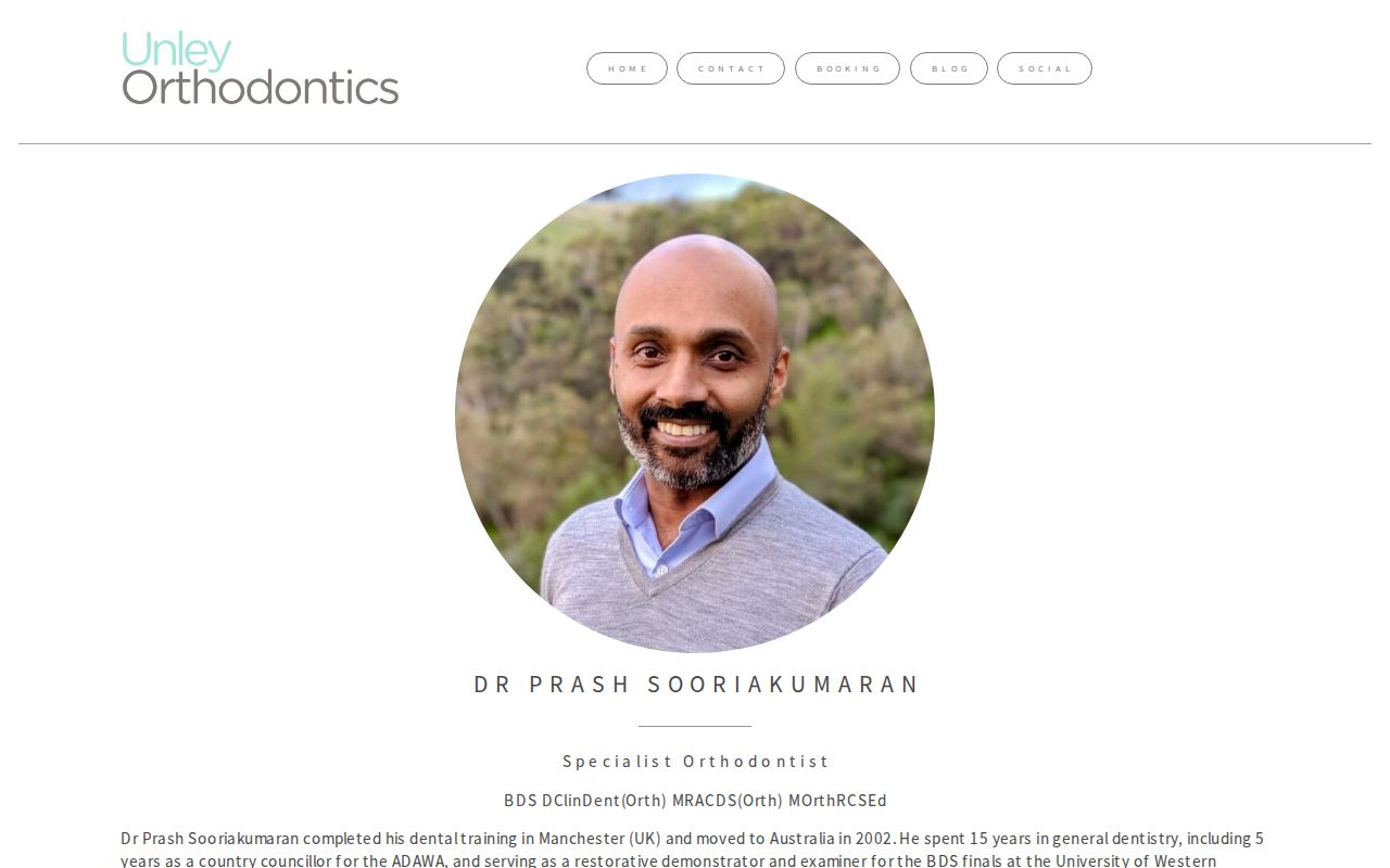 Unley Orthodontics Prash Sooriakumaran Adelaide Orthodontist